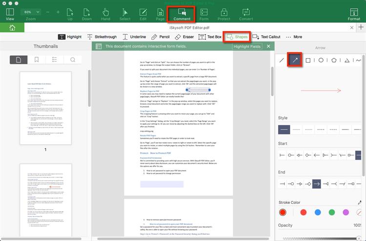 How To Draw Arrow On PDF Page