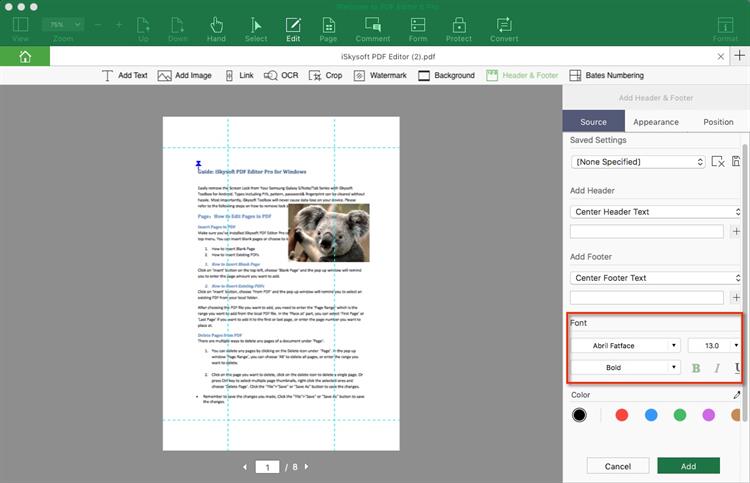 The Easiest Way to Edit Header and Footer in PDF File