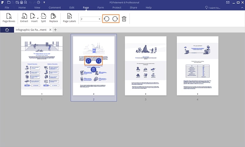 Die schnellste Methode, um PDF-Seiten dauerhaft zu drehen